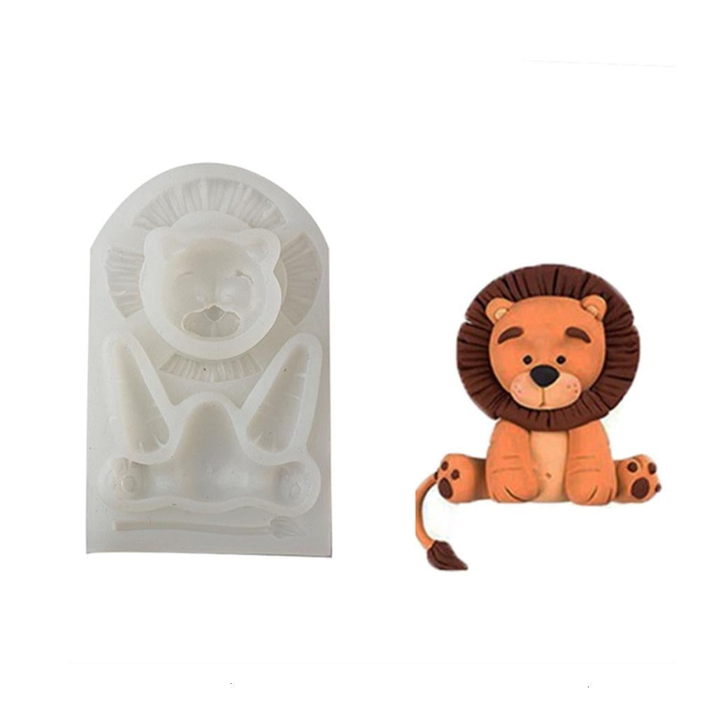 Oasiva Cute Elephant Giraffe Mold Silicone Mold Shape Candy Fondant ...