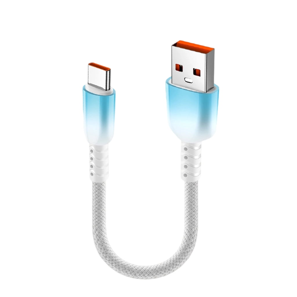 Oasiva Fast Charging Gradient USB C Cable Short Braided Nylon - Walmart.com