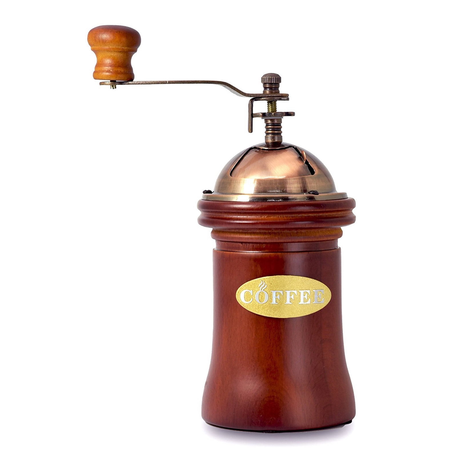 Oasiva Manual Coffee Grinder Wood Vintage Hand Crank Coffee Mill with ...