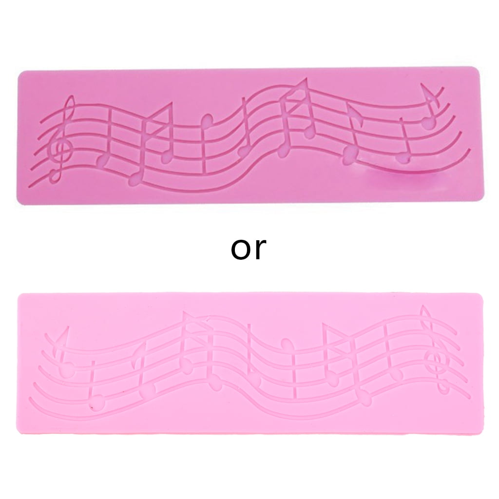 Oasiva Musical Note Silicone Fondant Cake Mold Mat Chocolate Decorating ...