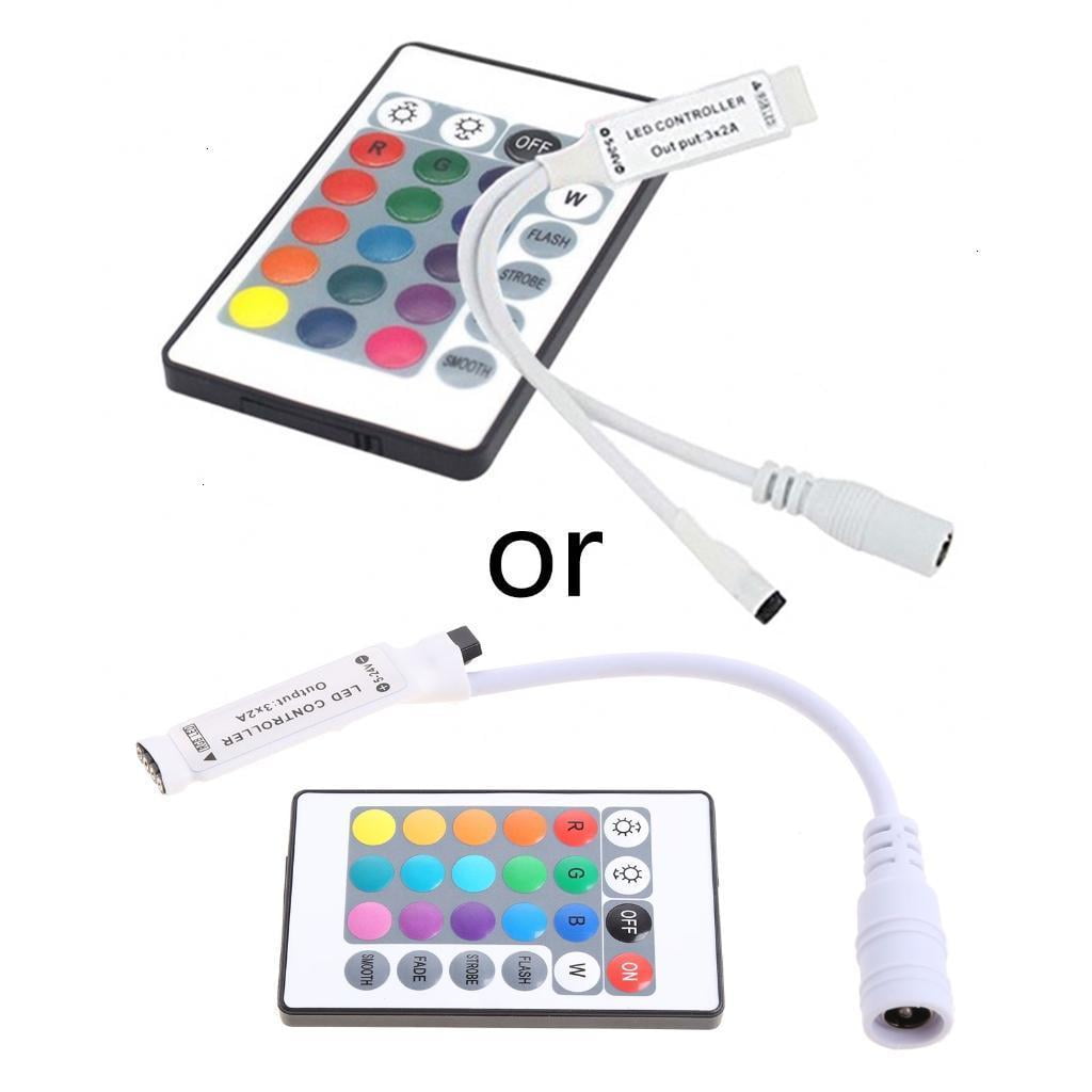 Oasiva RGB LED Strip Remote Controller with 24 Keys Light Weight Strip ...