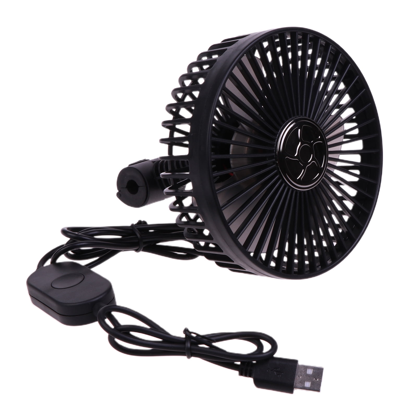 Oasiva USB Powered Car Fan Powerful 3 Speed Quiet Ventilation Electric ...