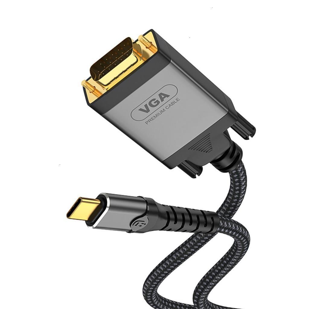 Oasiva USB Type C to VGA Adapter Cable Male to Male Converter Cord ...