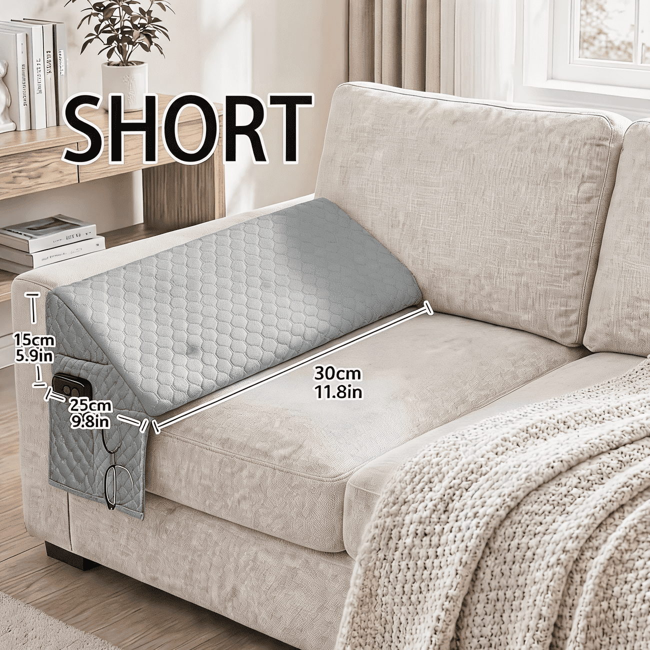 Oaskys Bed Wedge Pillow - Bed Gap Filler & Headboard Suitable for Back ...