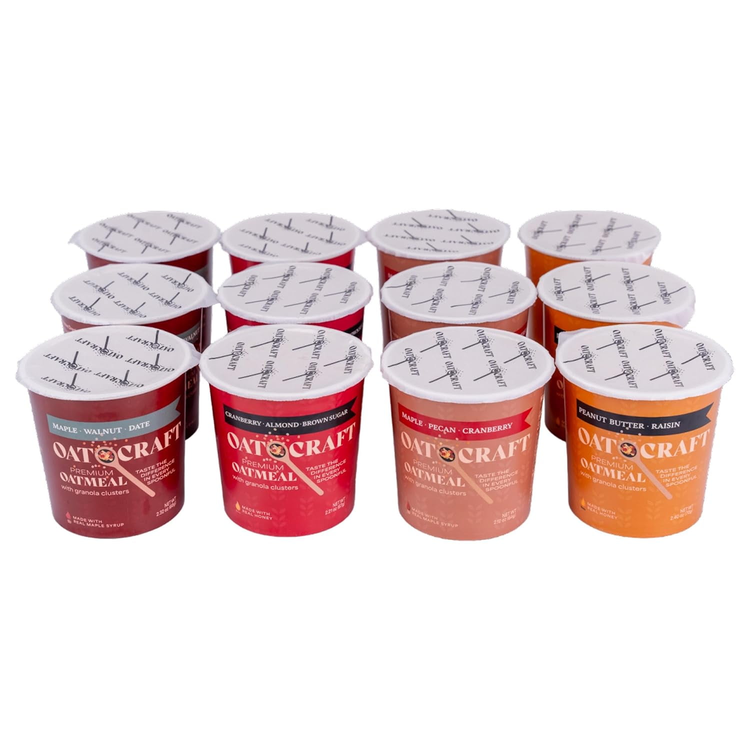 Oatcraft Premium Handcrafted Instant Oatmeal with Toasted Granola ...