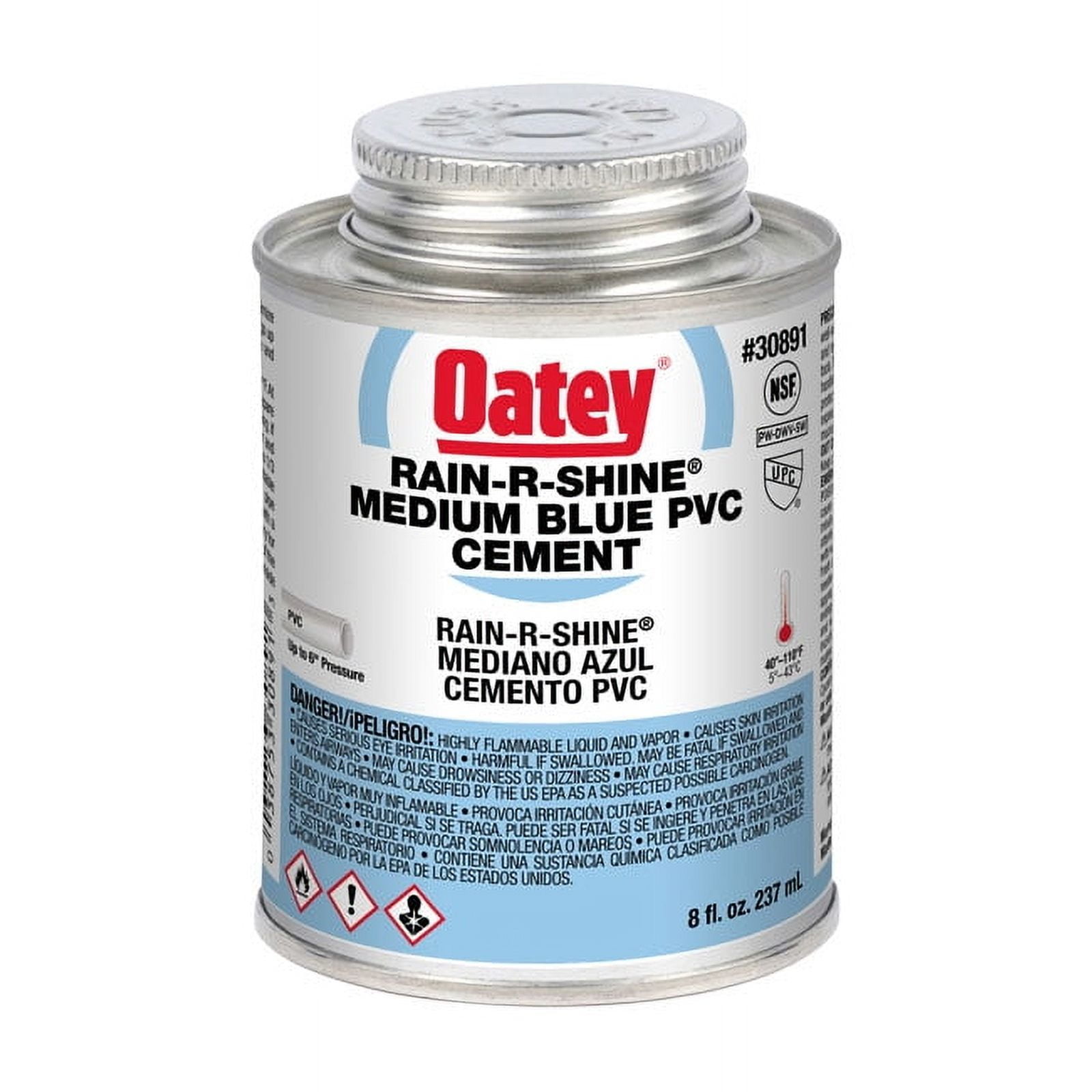Oatey 127856 4 oz PVC Pipe Cement - Blue - Walmart.com