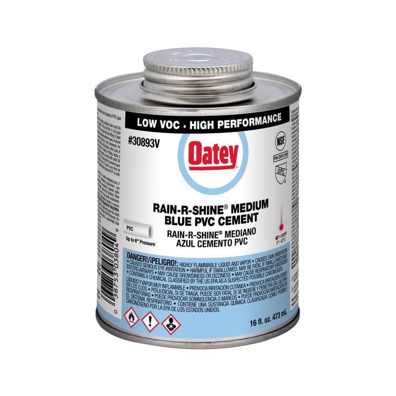 Oatey 127859 16 oz PVC Pipe Cement - Blue - Walmart.com