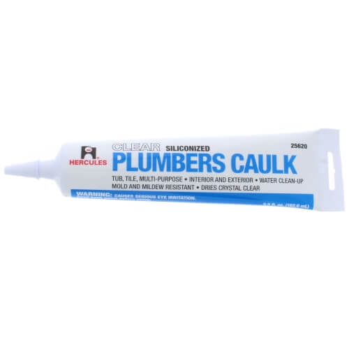 Oatey Hercules 5.5oz Plumbers Caulk Sealant in Clear - 25620 - Walmart.com