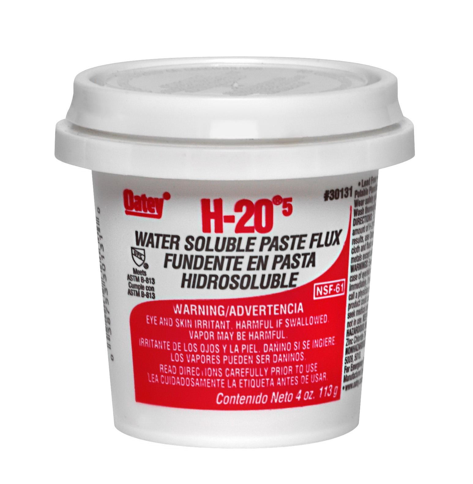 Oatey H-20 Series 30133 Water Soluble Flux, Light Yellow, 16 oz ...