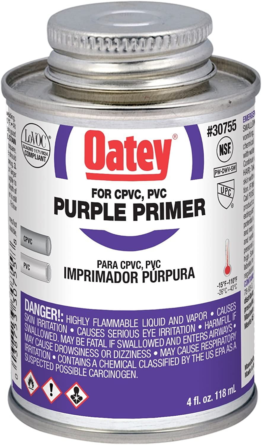 Oatey 30755 4 oz. Purple Primer - Walmart.com
