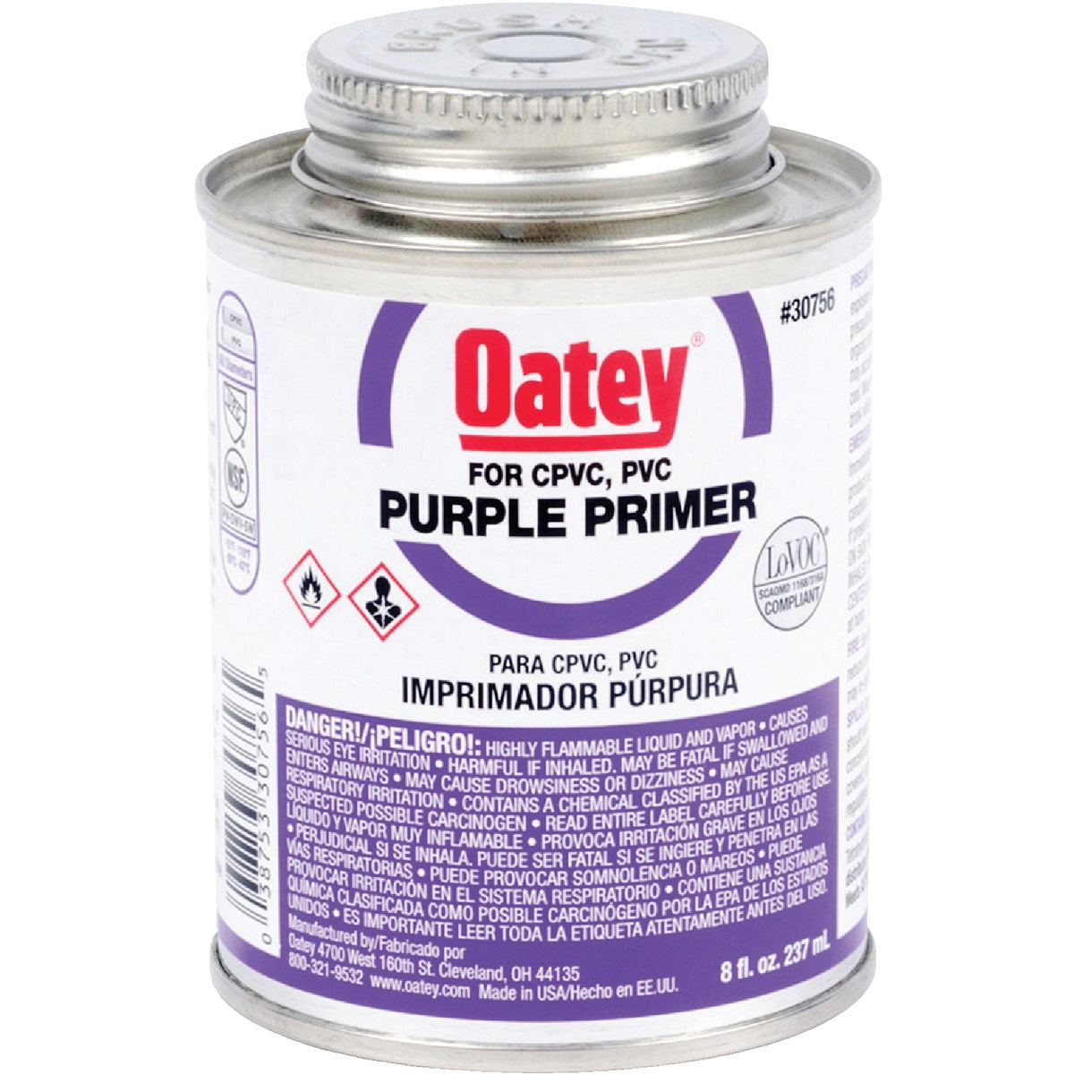 Oatey 30756 1/2 Pint Purple Primer - Walmart.com