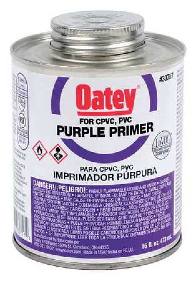 Oatey Primer,Can,16 oz,Purple 30757 - Walmart.com