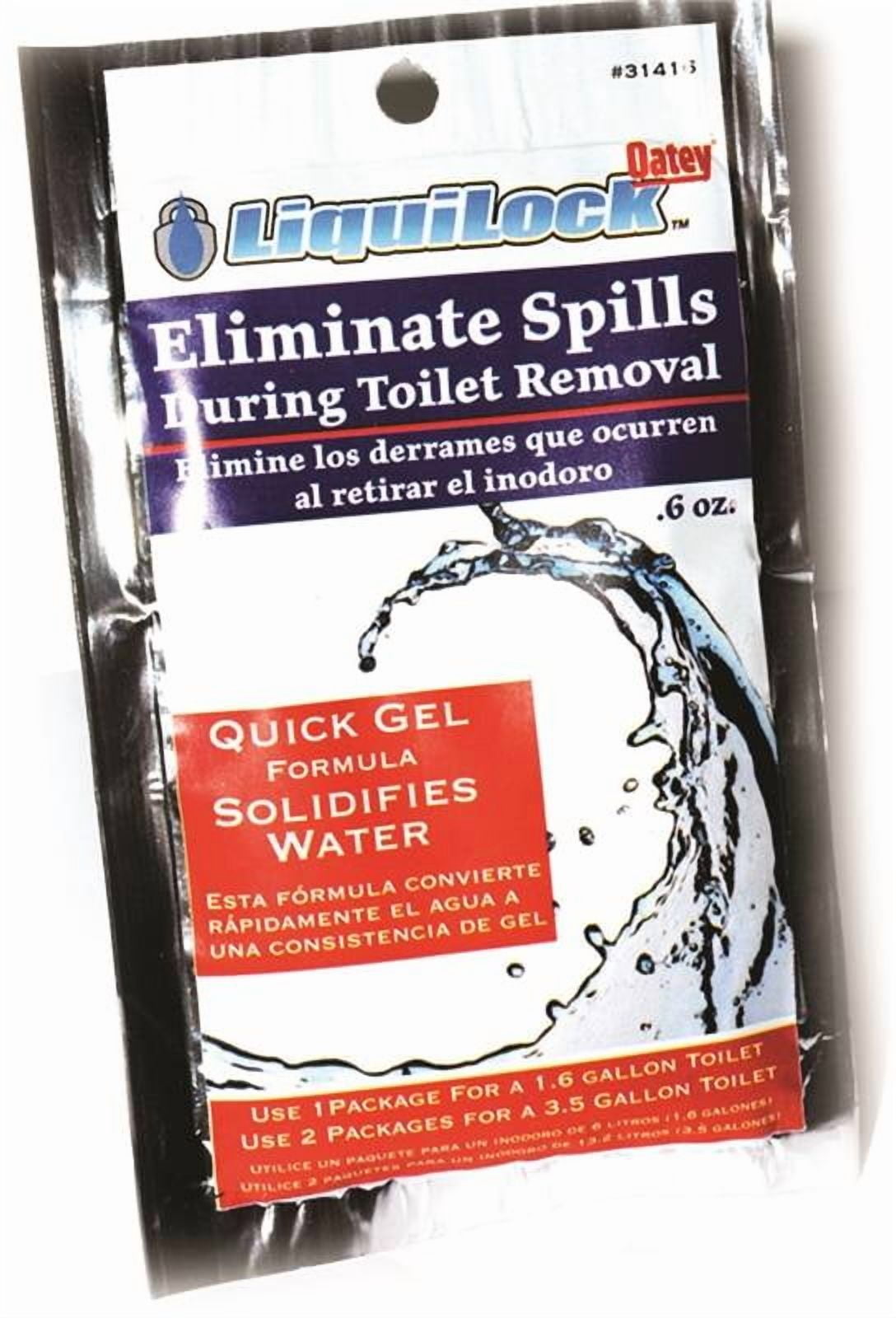 Oatey Liquilock Series 31416 Water Absorbing Crystal, White - Walmart.com
