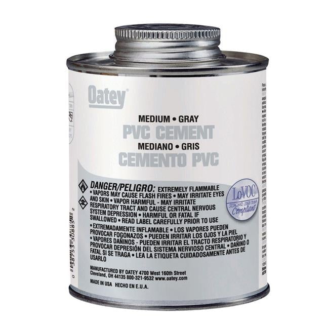 Oatey 32 oz PVC Cement - Gray - Walmart.com