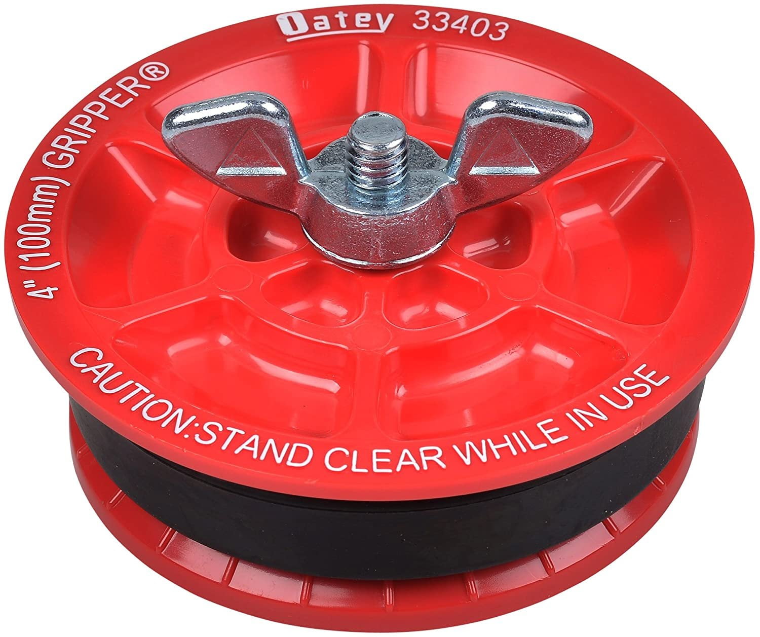Oatey Plastic Plug 4 Inch with Galvanized Screw and Wing Nut - Round ...