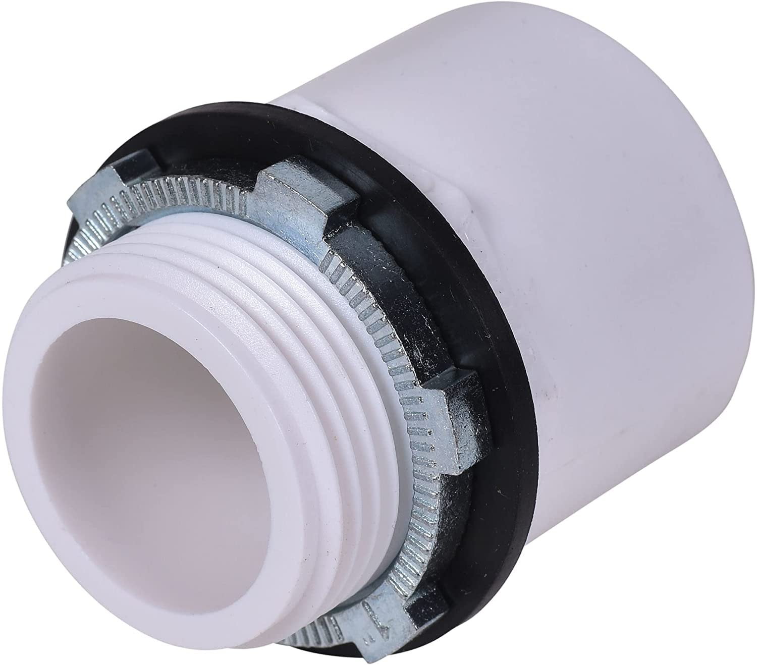 Oatey Water Heater Pan PVC Adapter - Durable Plastic - 1" White ...