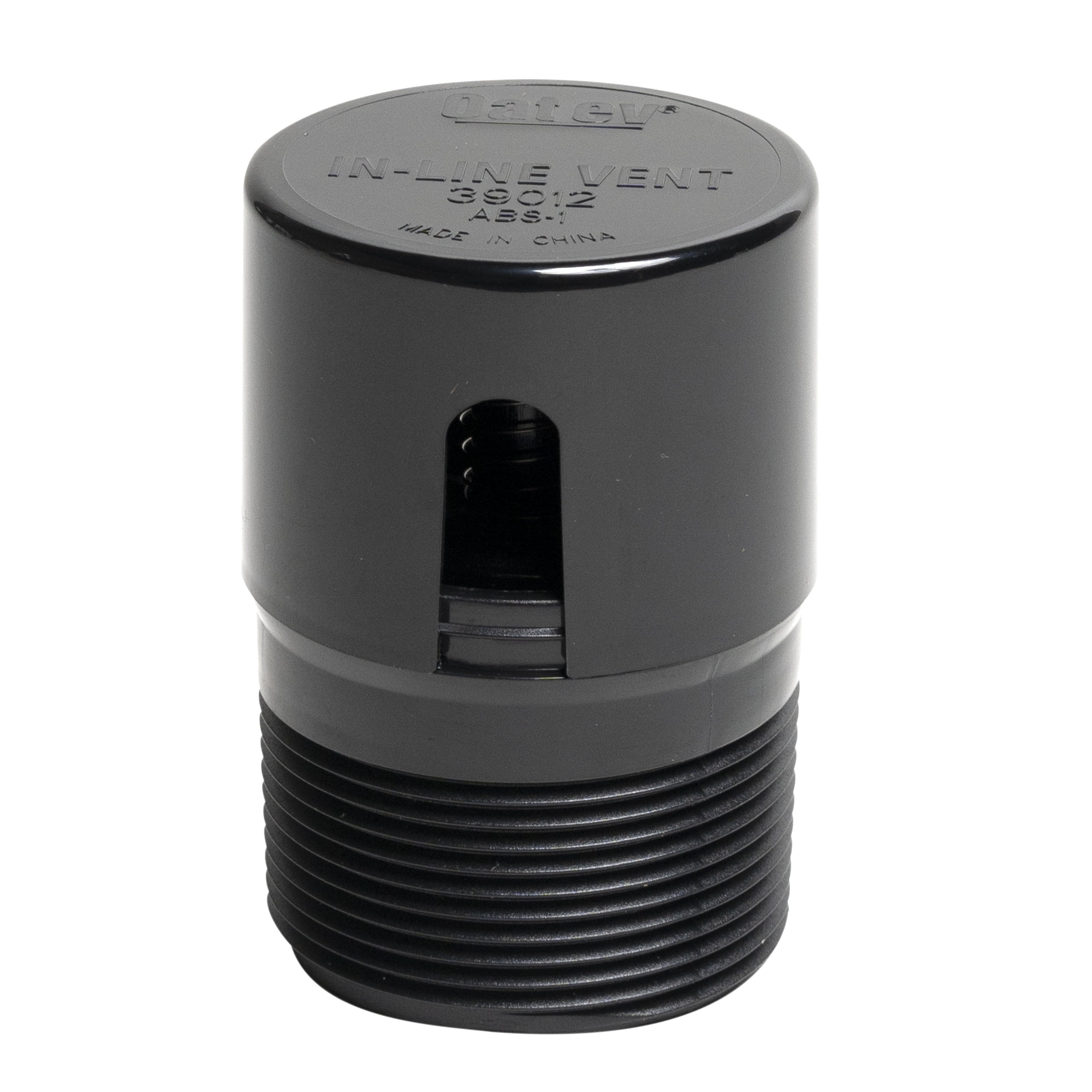Oatey 39012 1.5" NPT ABS in-Line Vent, Black - Walmart.com