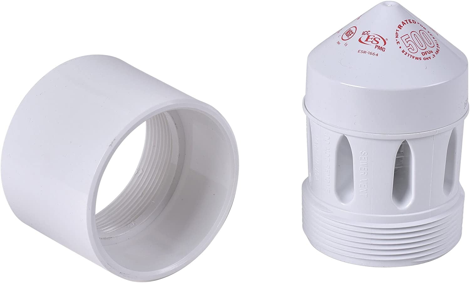 Oatey 39223 Sure Vent Air Admittance Valve 500 DFU with 3 x 4-Inch PVC ...