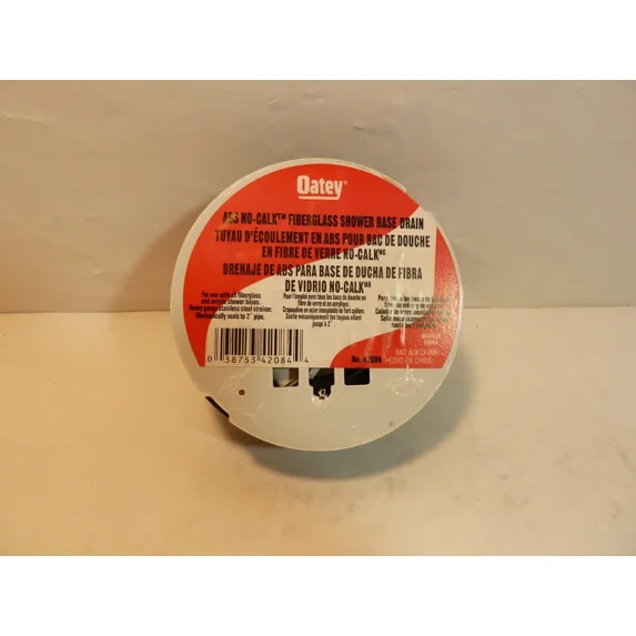 Oatey 42084 Abs No-Calk Shower Drain With Stainless Steel Strainer, 2 ...