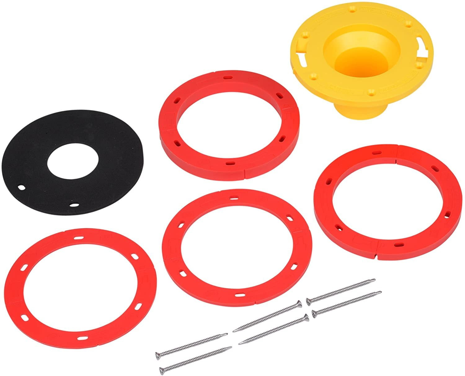 Oatey 43400 Set-Rite 1/4 in. to 1-5/8 in. Toilet Flange Extender Kit ...