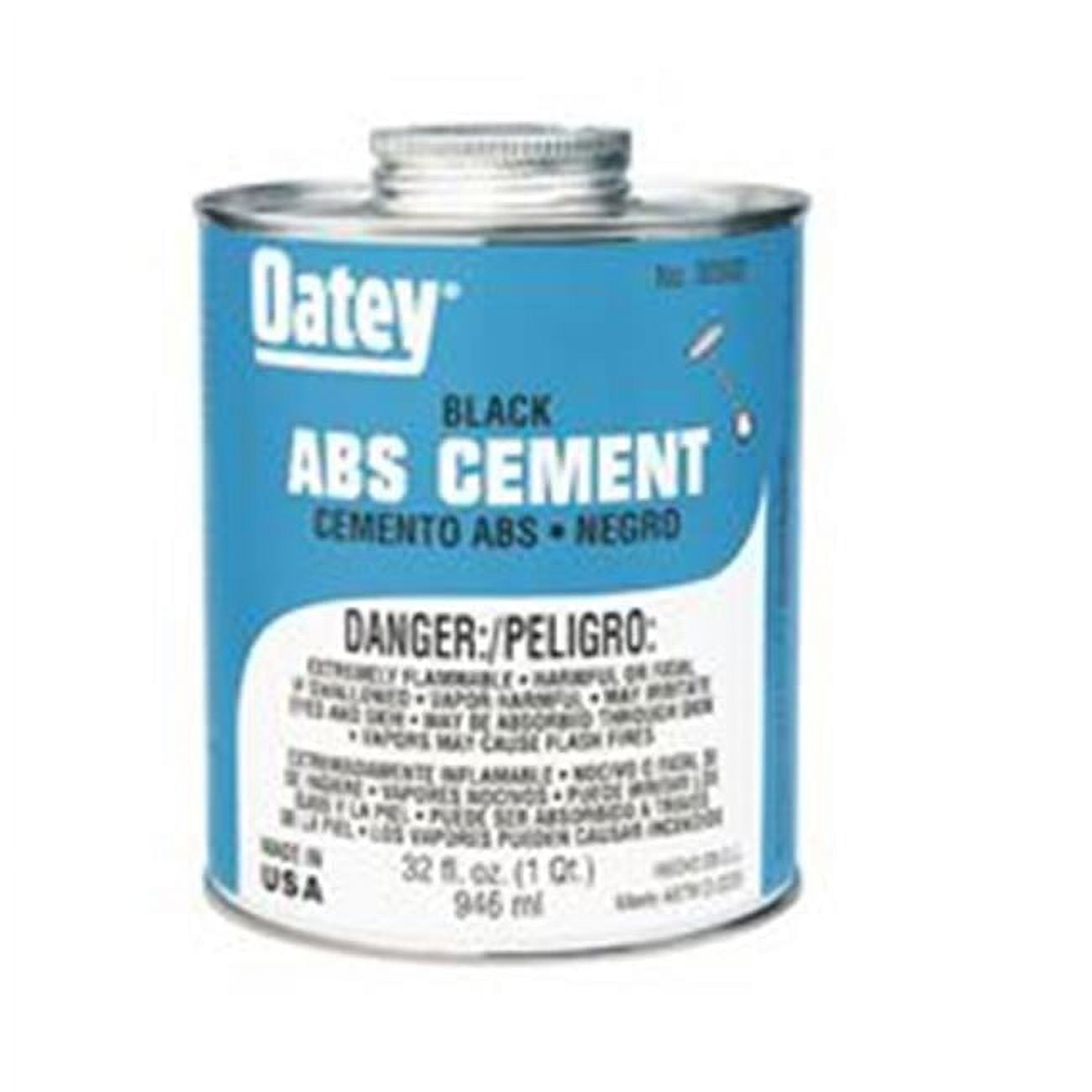 Oatey Abs Medium Cement, Black, 16 oz - Walmart.com