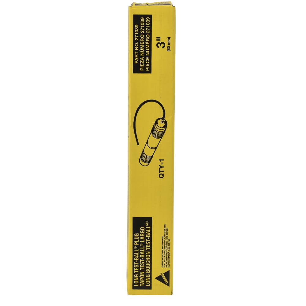 Oatey Cherne 271039 3 Inch 35 PSI Rubber Long Test Ball for DWV System ...
