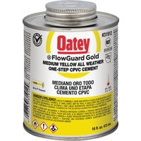 Oatey Flow Guard Gold CPVC Cement 16OZ FWGDGLD, Each - Walmart.com