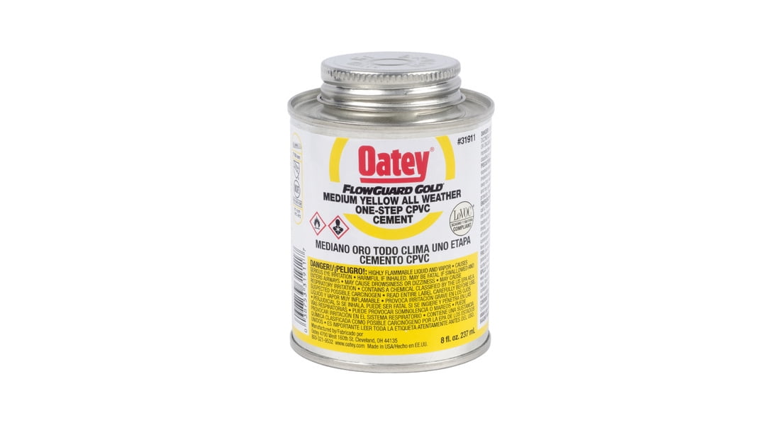 Oatey FlowGuard Gold 8 Oz. Medium Bodied Yellow All Weather One-Step ...