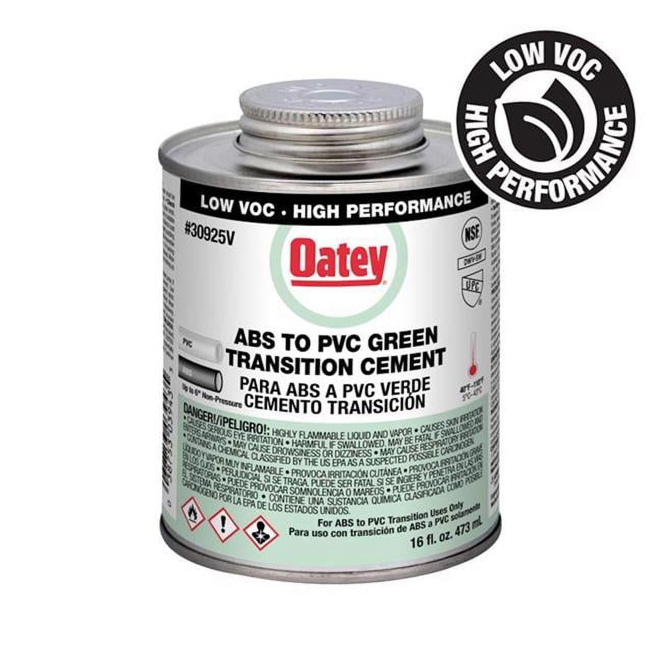 Oatey 16 oz Transition Cement for ABS & PVC - Green - Walmart.com