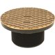 Oatey Heavy-Duty Adjustable Plastic Barrel Cleanout With Brass Cover, 4 ...