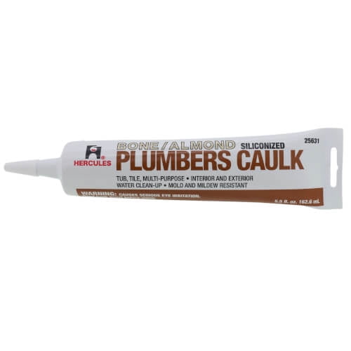 Oatey Hercules 5.5oz Plumbers Caulk Sealant in Bone/Almond - 25631 ...