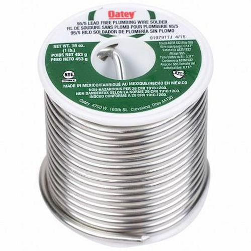 Oatey Lead Free Solder, 0.117 in. dia., 1 lb. - Walmart.com