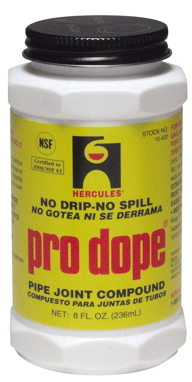 Oatey Hercules Pro Dope Thread Sealant, Oil-Based, Gray Paste, 8 oz ...