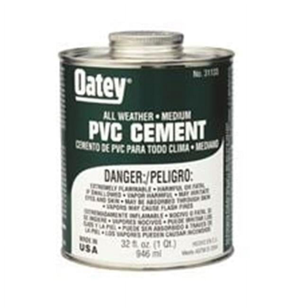 Oatey PVC All Weather Cement, Clear, 32 oz - Walmart.com