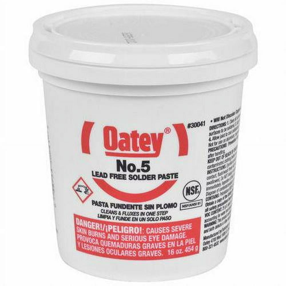 Oatey Paste Flux, Solder, Jar, 16 oz. - Walmart.com