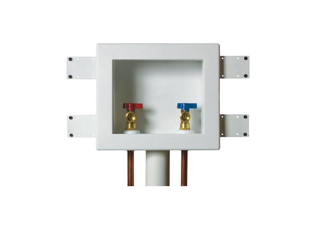 Oatey Quadtro 1/2 in. x 1/2 in. PEX Compatible Washing Machine Outlet ...