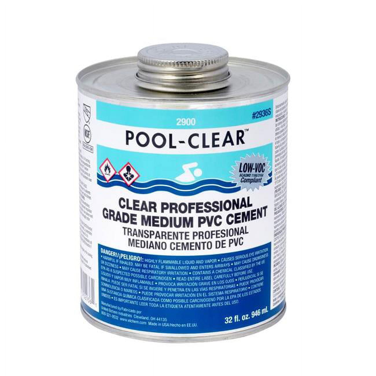 Oatey Supply Chain Services 2936S 1 qt. PVC Pool Tite Pipe Cement Glue ...