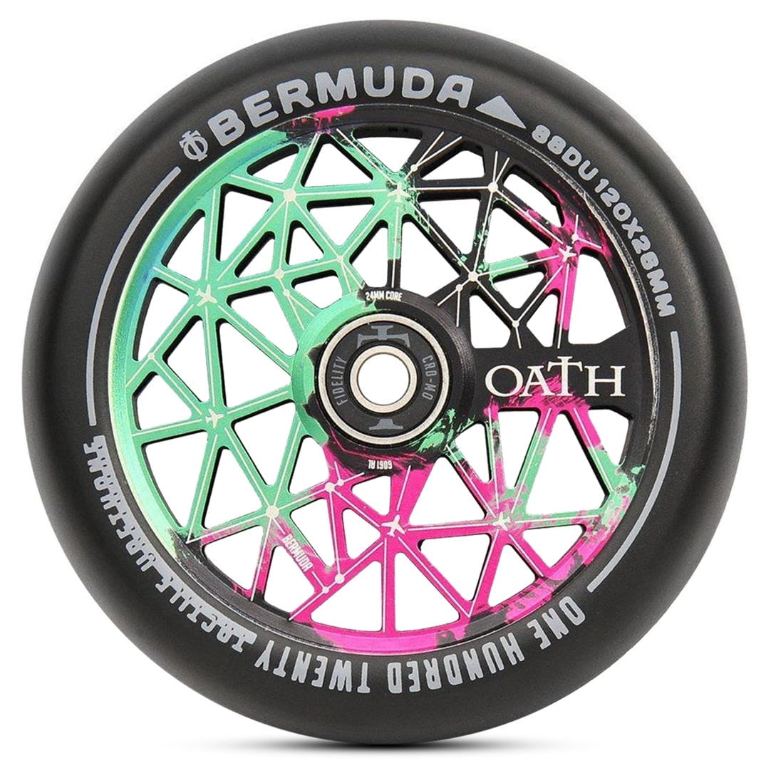 Oath Bermuda Wheels - 120mm Green Pink and Black - Walmart.com
