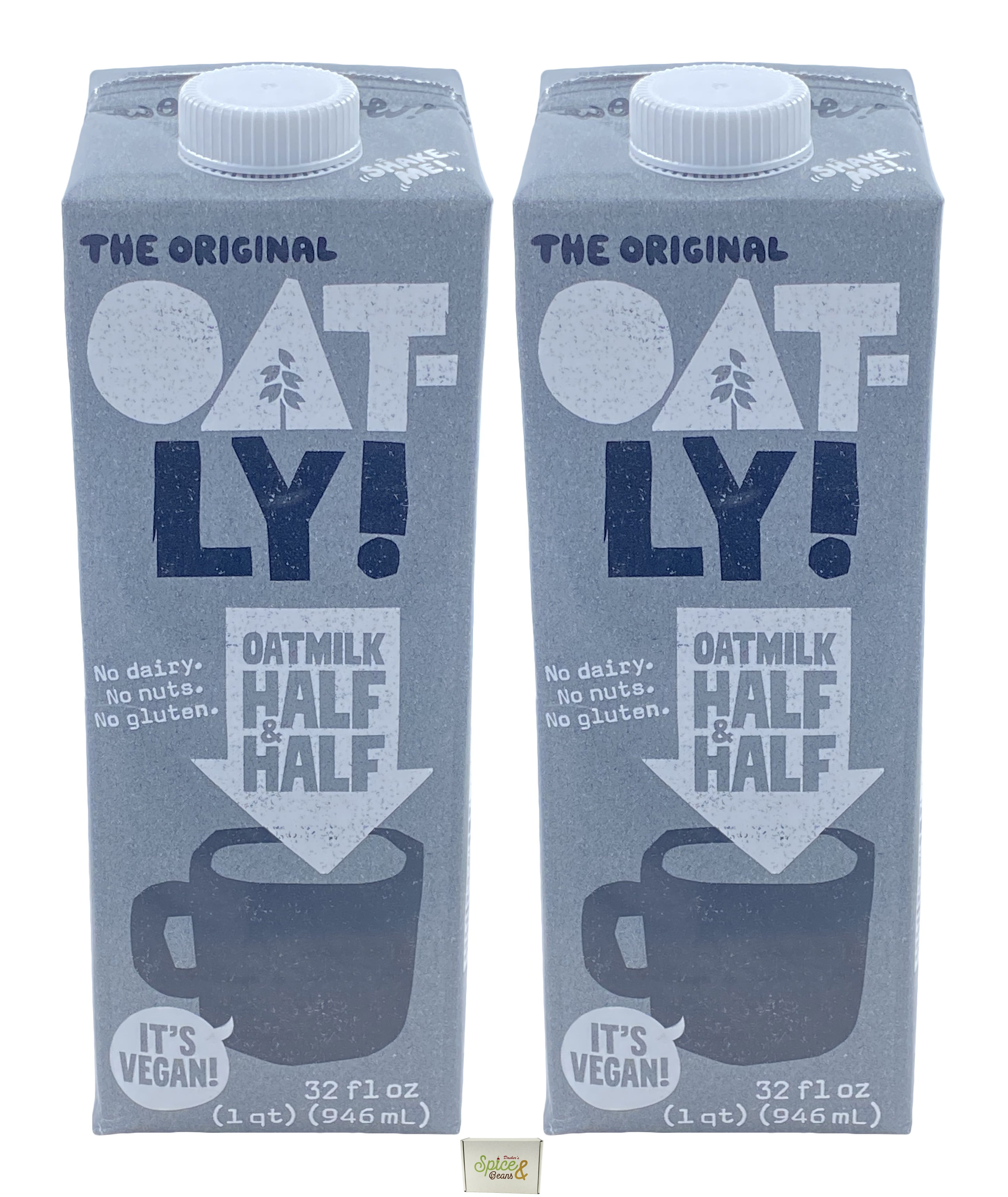 Oatly Oat Milk | Half & Half 32 oz. | Pack of 2 - Walmart.com