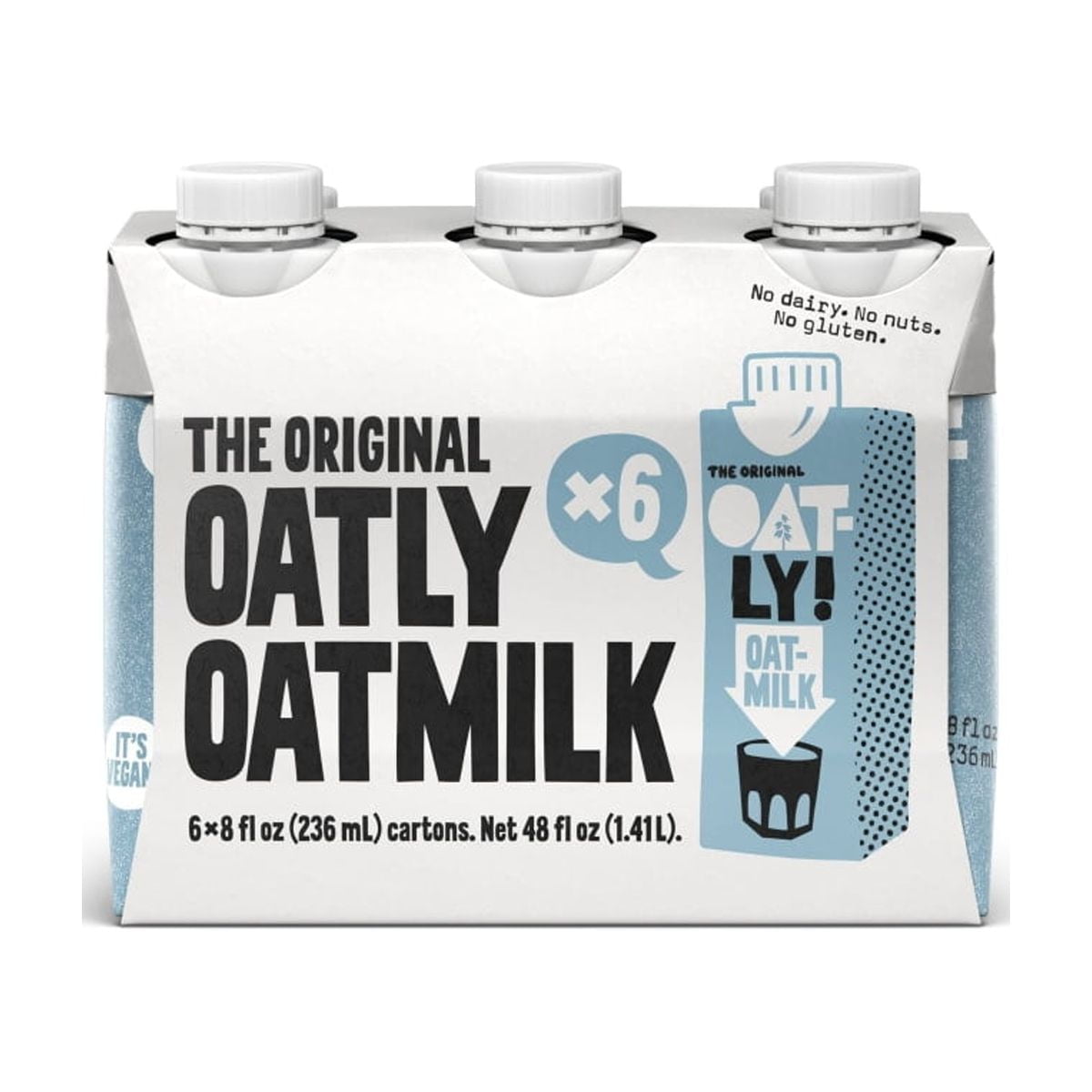 Oatly Original Oatmilk, Ambient Dairy-Free Milk, 8 fl oz Shelf-Stable ...