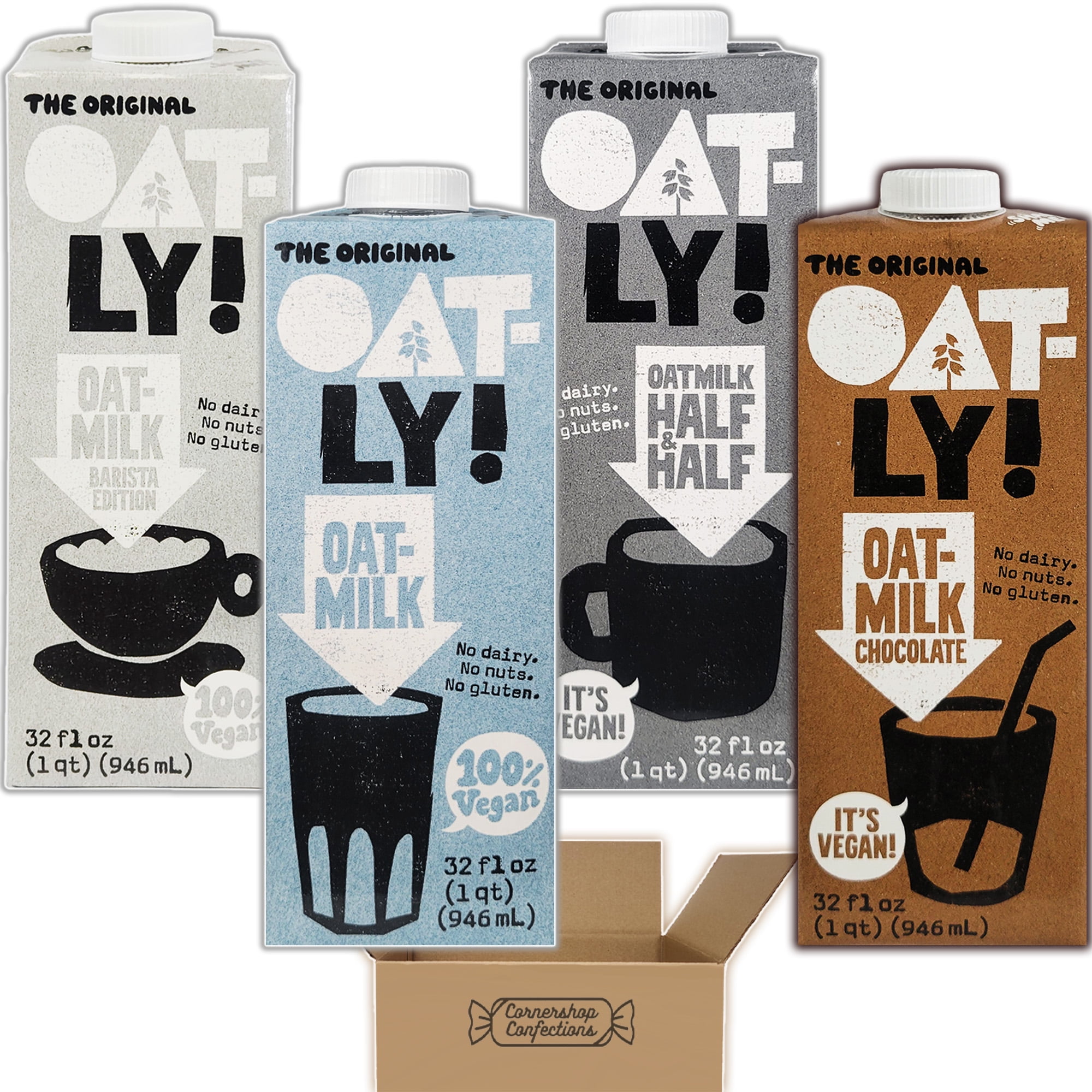 Oatly Original Oat Milk Variety Pack - 1, 32oz carton, of each flavor ...