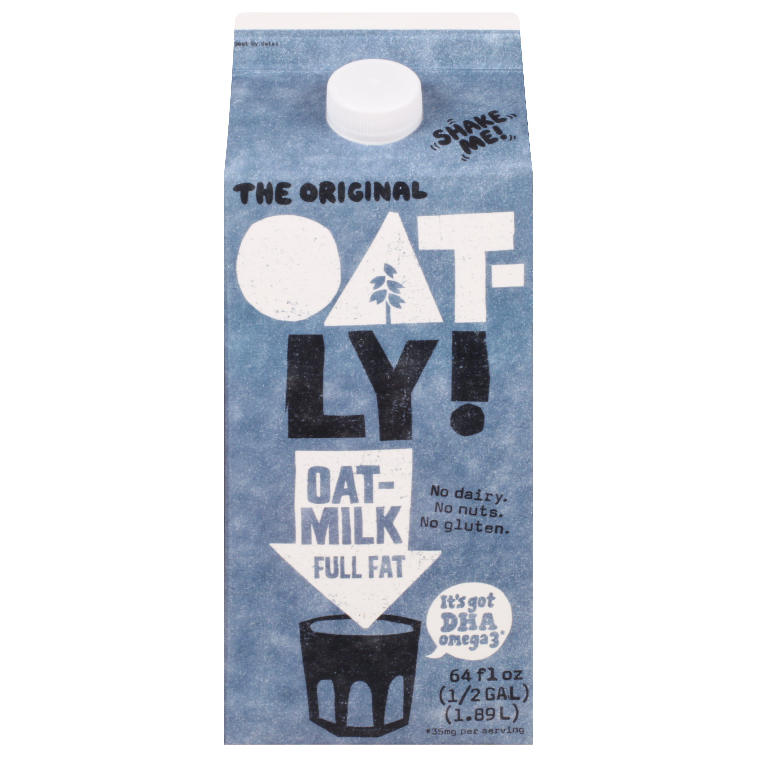 Oatly The Original Oatmilk, Full Fat Oat Milk, 64 fl oz Carton ...