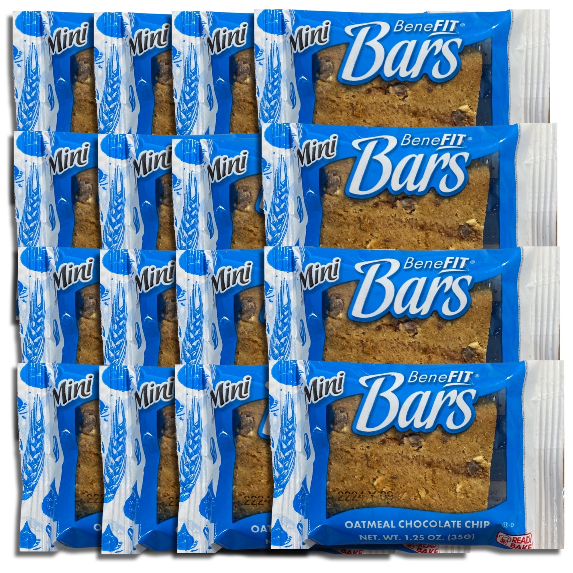Readi-Bake Oatmeal Chocolate Chip Mini Benefit Bars, 1.25 Ounce - Pack ...