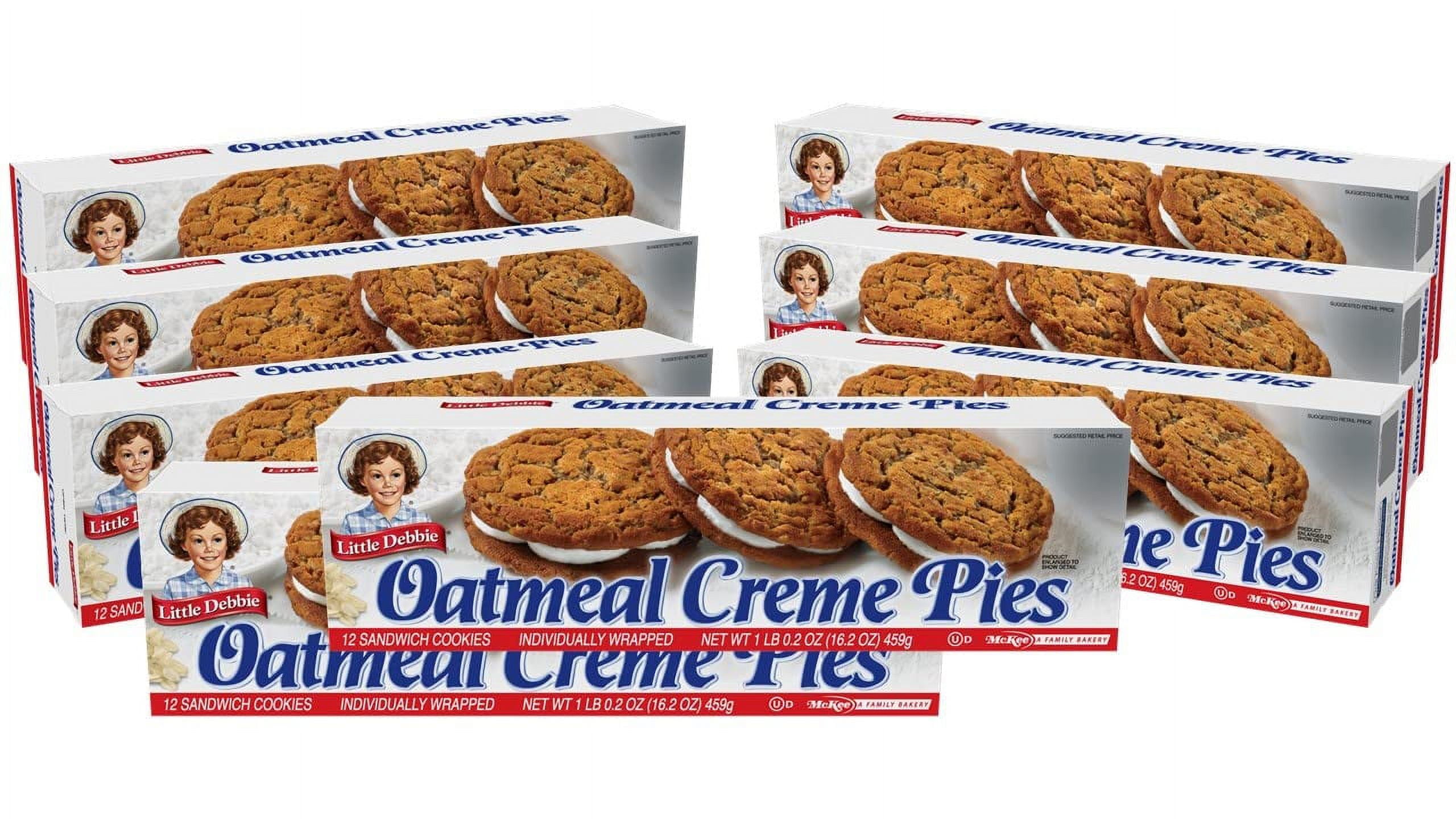 Oatmeal Creme Pies, 96 Sandwich Cookies (8 Boxes) - Walmart.com