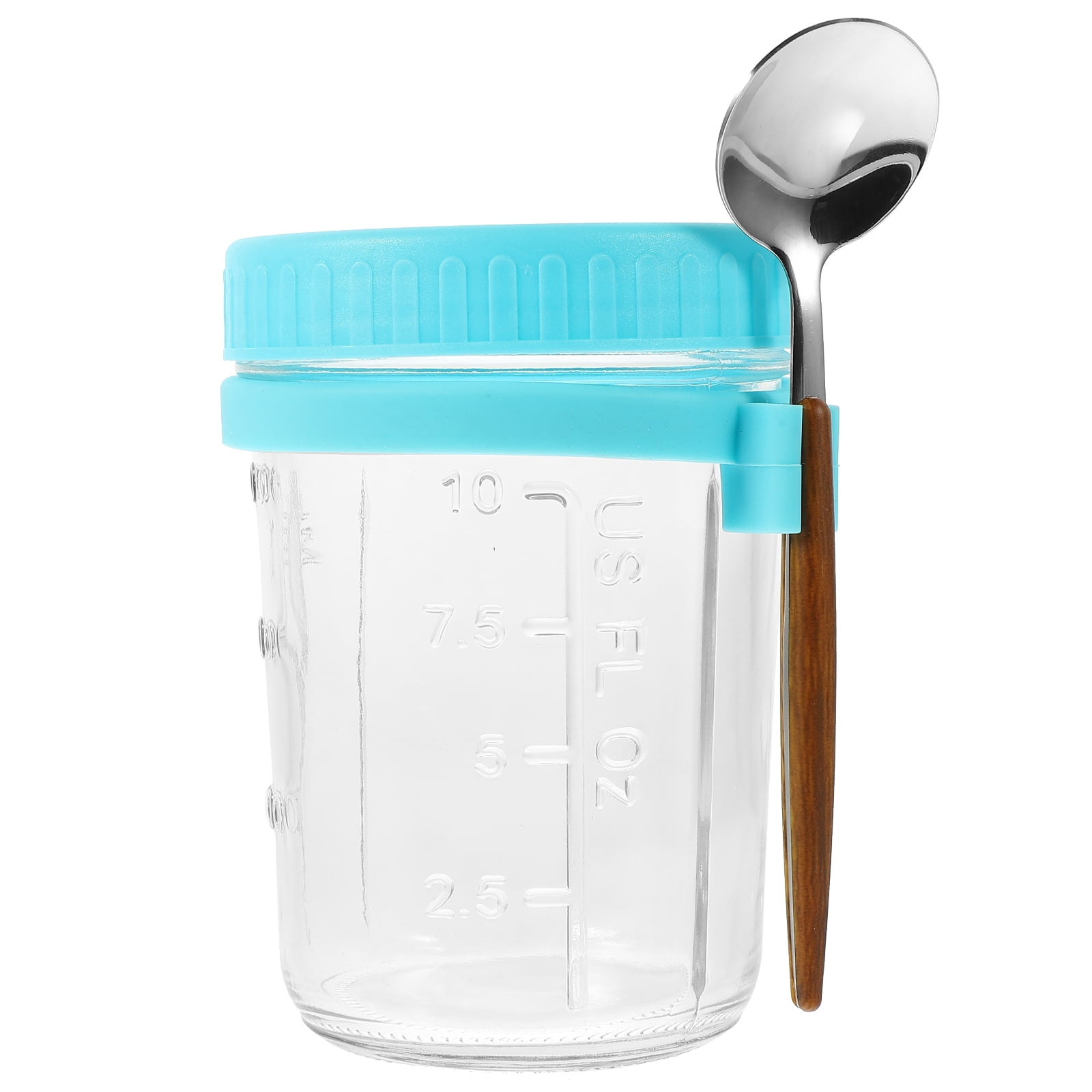 Oatmeal Cup Mason Jars Salad Water Cup Clear Container Wide Mouth Jars ...