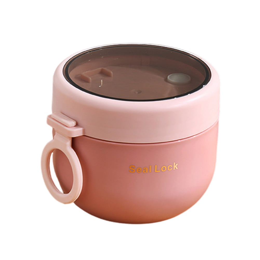 Oatmeal Cup Microwaveable Stainless Steel Soup Cup Portable Soup Bowl ...