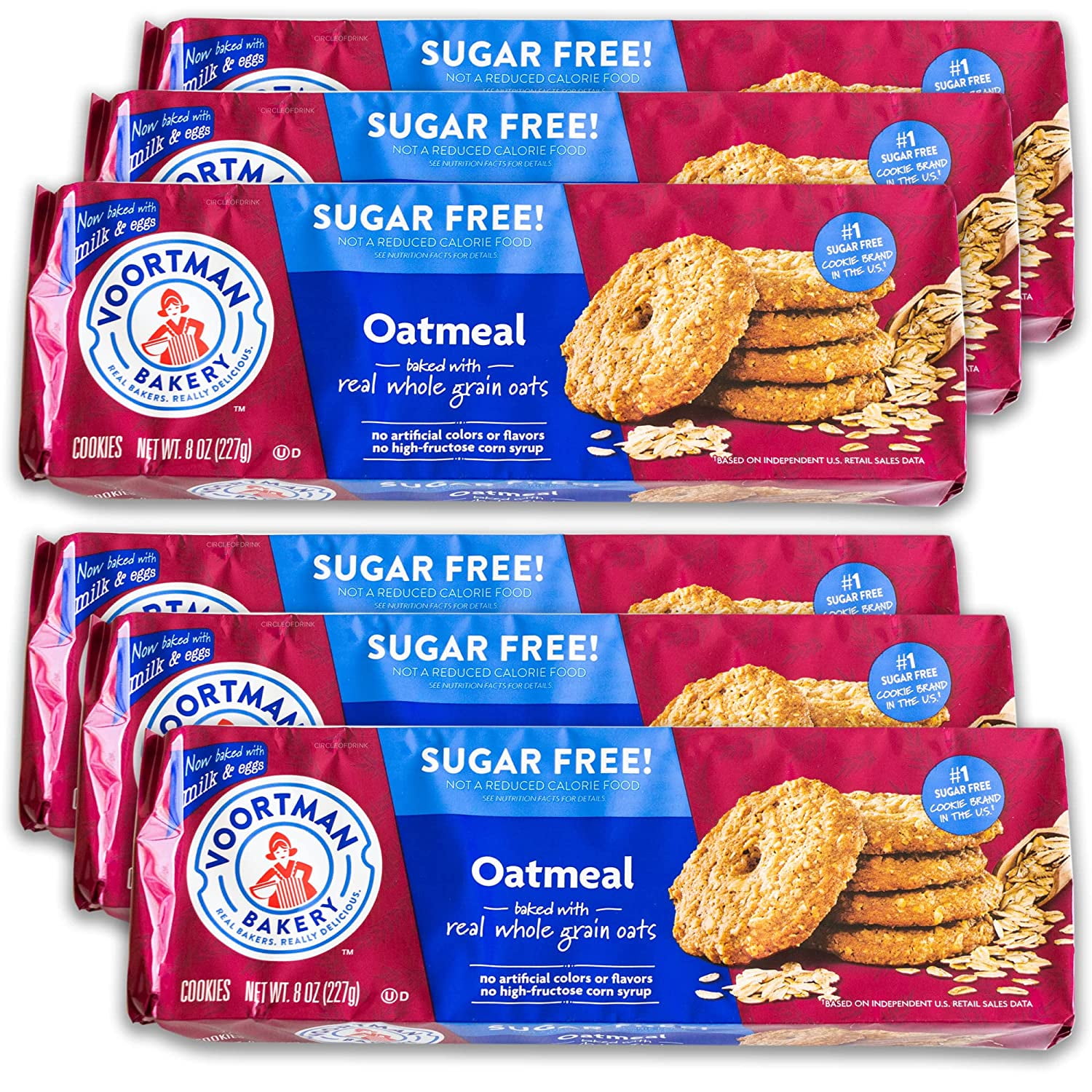 Oatmeal Lovers - Sugar Oatmeal Cookies - Delicious Real Wholegrain Oats ...