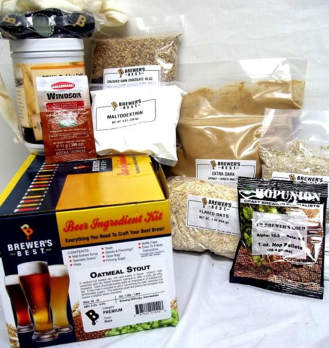 Oatmeal Stout Brewers Best Premium Beer Making Kit - Walmart.com