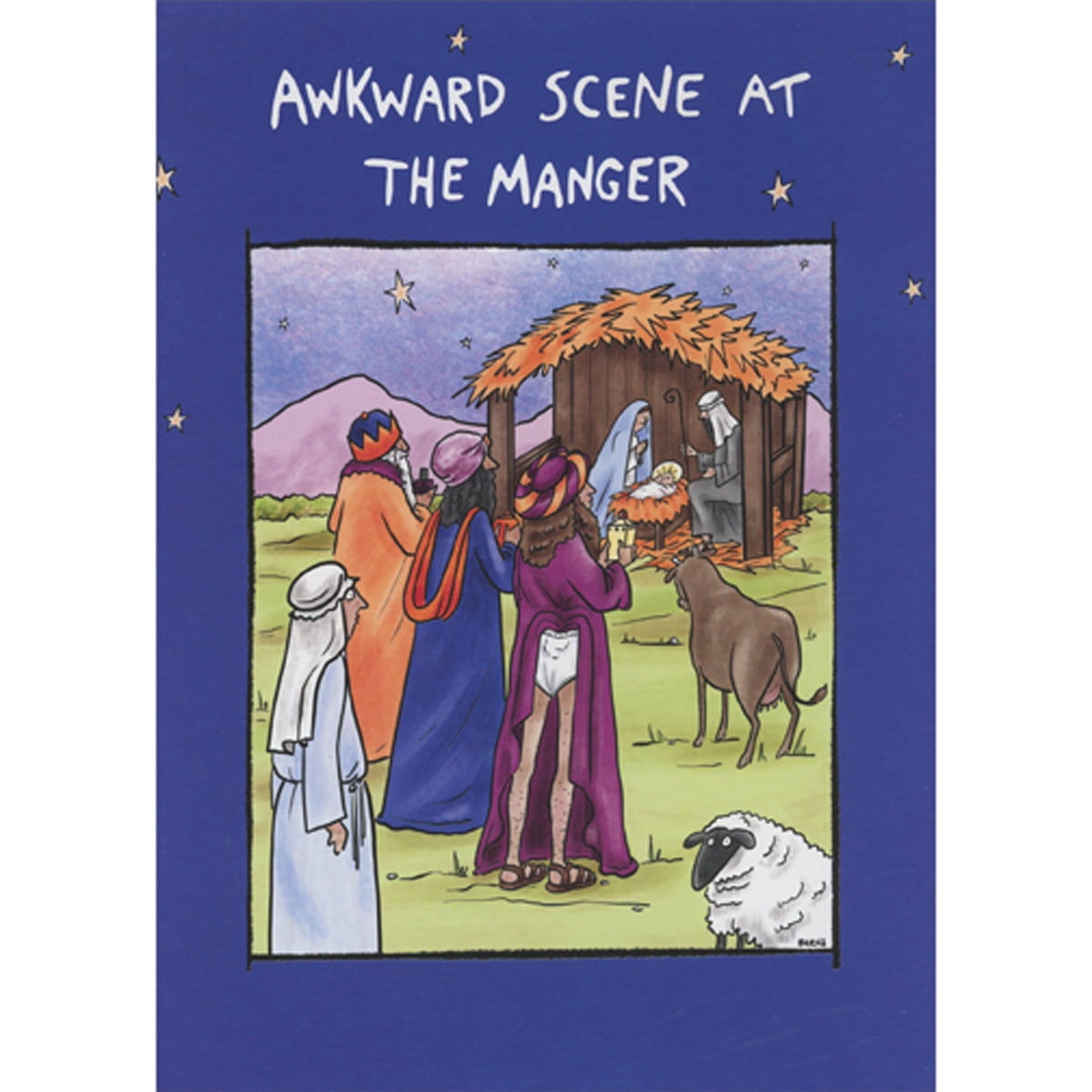 Oatmeal Studios Awkward Scene at Manger: Robe Stuck in Underwear Box of ...