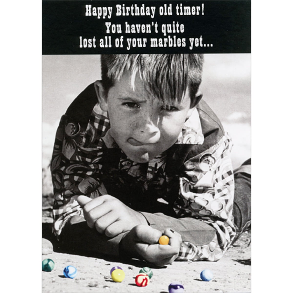 Oatmeal Studios Boy Playing with Colorful Marbles: Haven't Lost All ...